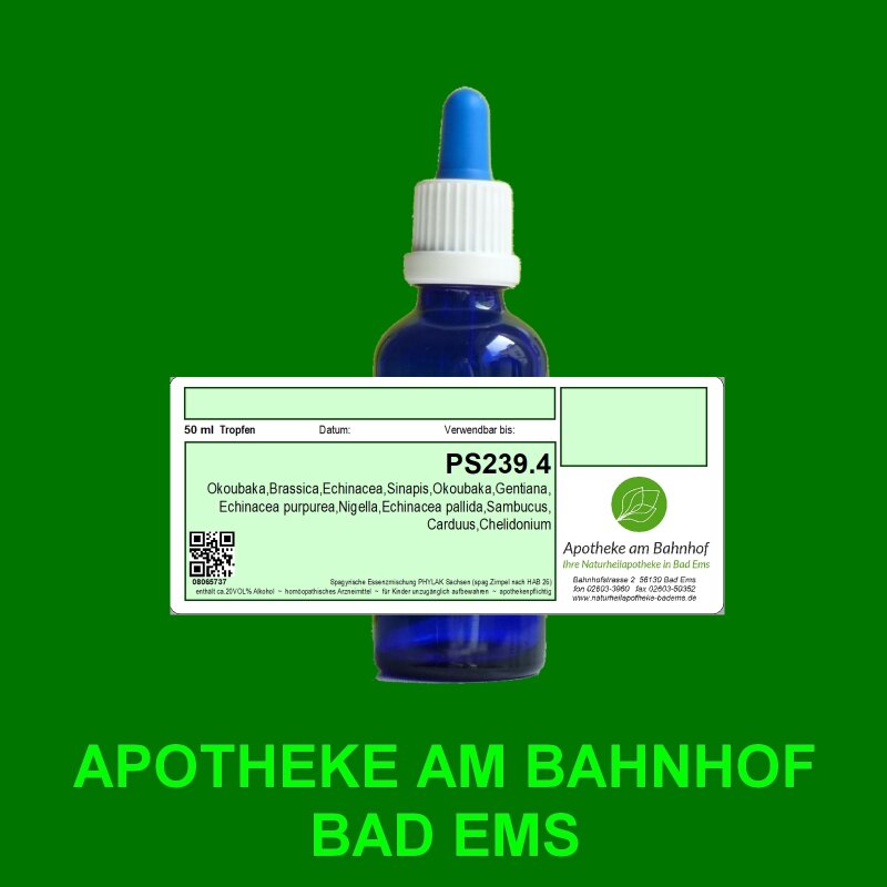 PS239.4 Spagyrik Essenzenmischung 50ml - Naturheilapotheke Bad Ems, 15,95