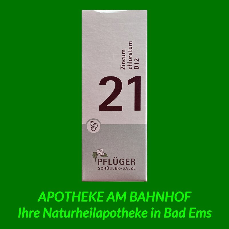 Pflüger Biochemie nach Dr.Schüßler Nr.21 Globuli Zincum chloratum D12 ...